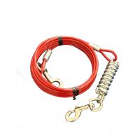 China Shock-Absorbing Tie Out Cable with Spring for dogs for sale