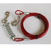 China Shock-Absorbing Tie Out Cable with Spring for dogs for sale