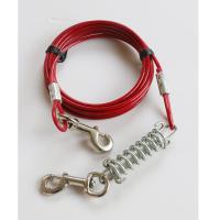China Shock-Absorbing Tie Out Cable with Spring for dogs for sale