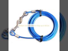 Medium Dog Tie Out Cable And Stake For Dogs Up To 60 Lbs 20 Foot