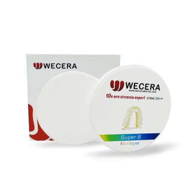 China 8 do pro camadas Mpa 1200 Multilayer da cor do bloco B1 B2 B3 da zircônia 3D D98*18mm à venda