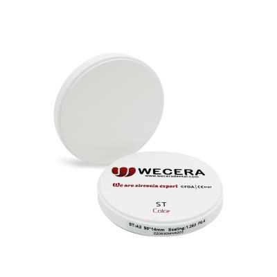 Cina La camma 16 Vita Colors Pre Shaded Zirconia di cad blocca alto traslucido di 1100Mpa 43% in vendita