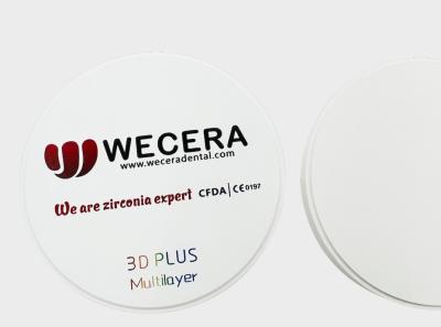 중국 3D 다층 A1 안정화 지르코니아 세라믹 블록 95*20mm 빌란트 시스템 판매용