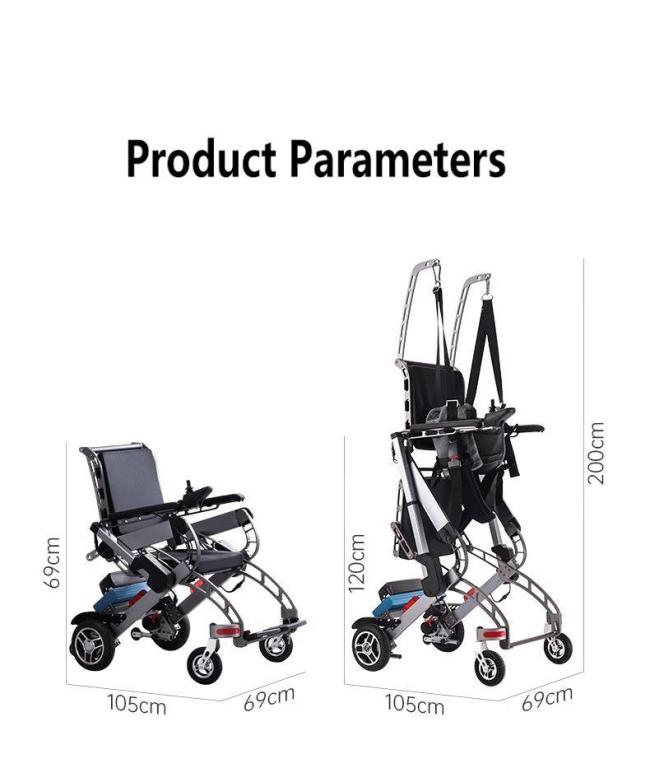 Hospital and Home Wheelchair Power Wheelchair for Mobility Assistance