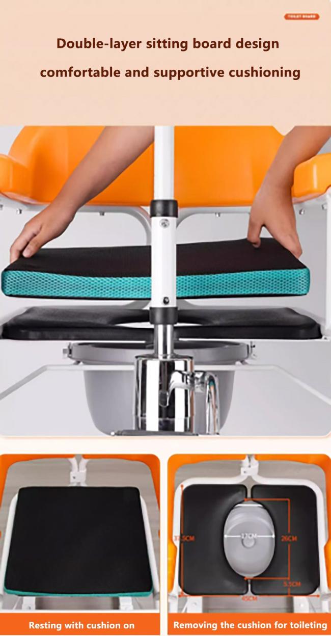 Reliable Quality Adjustable Height Manual Patient Transfer Lift Chair Hydraulic Lift Wheelchair for Paralyzed Use