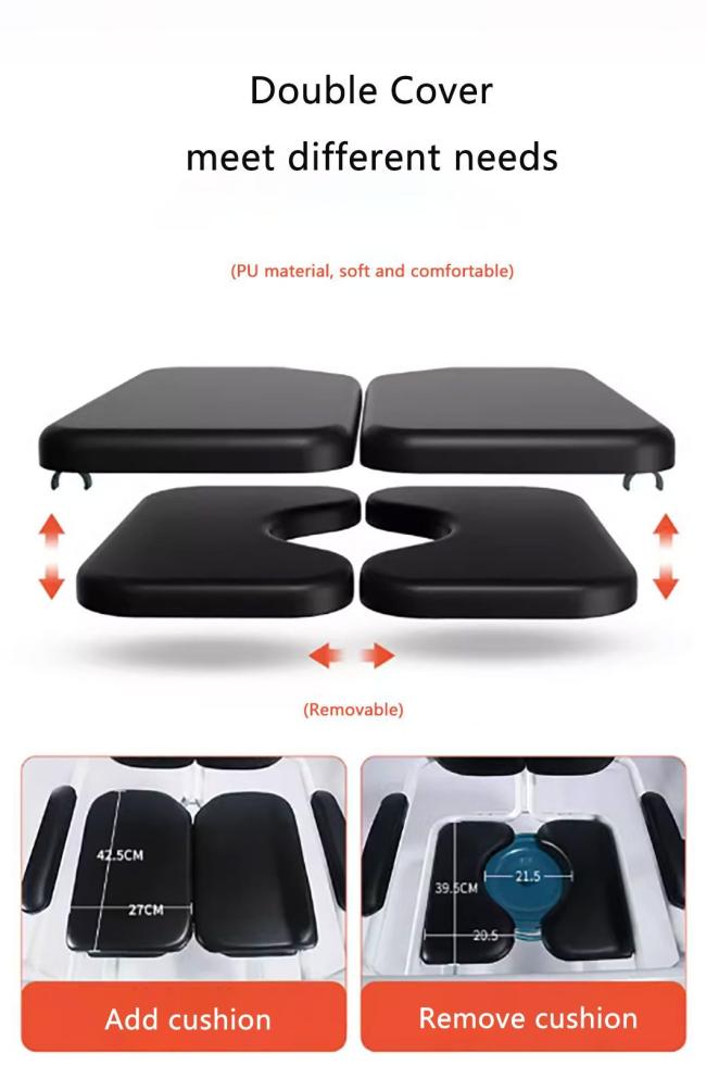 Hydraulic Patient Transport Lift Chair for Bedridden Elderly Paralyzed Auxiliary Equipment for Toilet Transfer Lift Chair