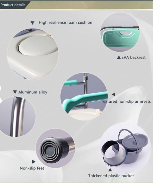 Folding Medical Modern Safety Bath Stool Shower Chair Hospital Elderly Aluminum Chair Seat Aluminum Shower Chair