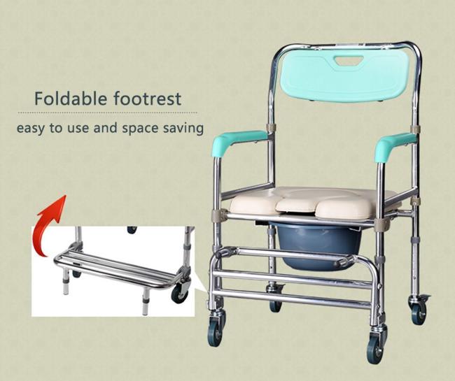 Folding Medical Modern Safety Bath Stool Shower Chair Hospital Elderly Aluminum Chair Seat Aluminum Shower Chair