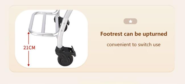 Folding Commode Shower Chair with Bedpan/Home Careor Health Care Toilet Commode Chair/Wheelchair