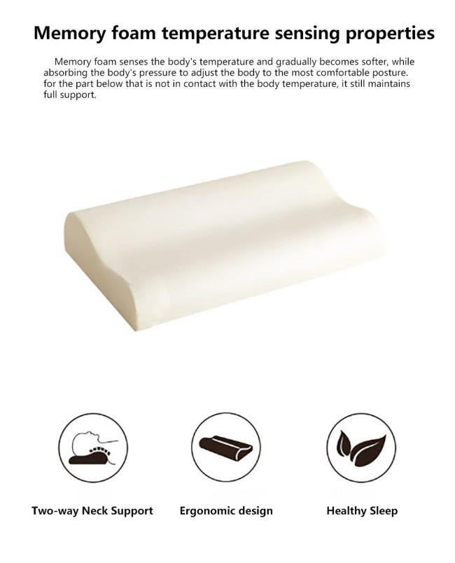 Memory Foam Pillow, Cervical Pillow for Neck Pain Relief, Orthopedic Sleeping Pillows Side, Back and Stomach Sleepers