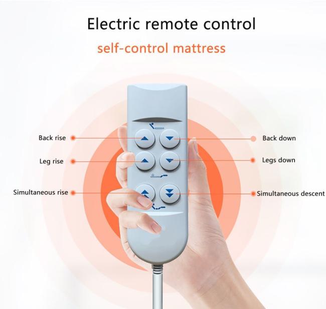 Portable Folding Functions Upgraded Electric Homecare Nursing Bed Mattress