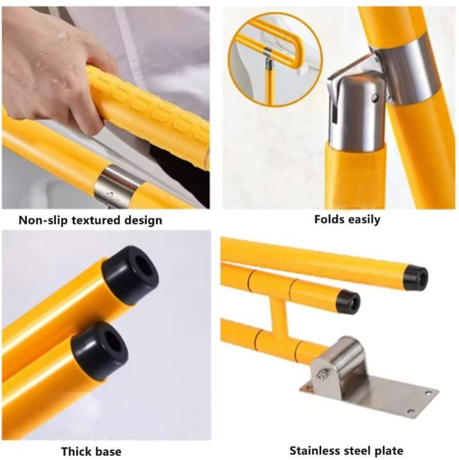 Bathroom Accessories Toilet ABS Stainless Steel Shower Safety Hand Rail Support Grab Bar for Disabled