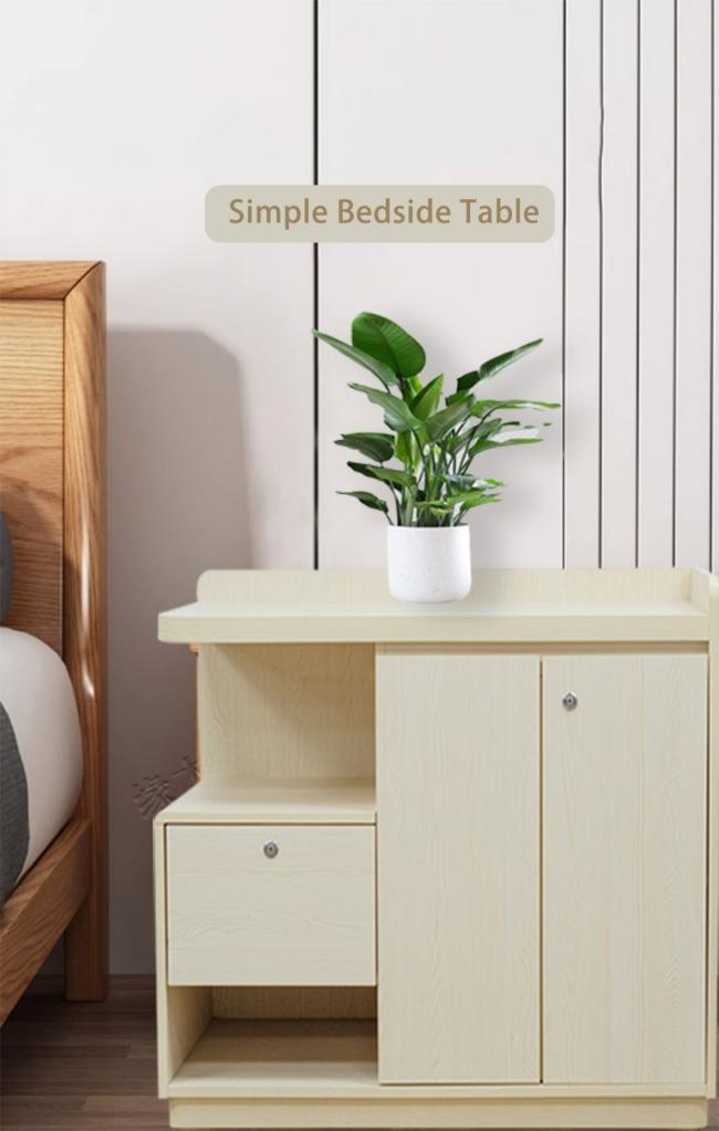 Living Room and Bedroom Home Furniture Nightstand with Drawer Elegant &amp; Practical Nightstands