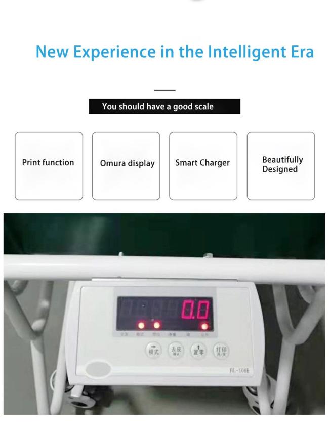 New Design Dialysis Wheelchair Scale Hospital Weighing Scales Green Electronic Wheelchair Scale with Wheel