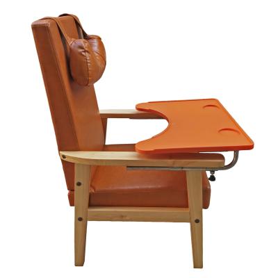 Cina 1 sedile Sedie di casa di cura in legno in pelle imbottita Sedie personalizzate per la cura domestica in vendita