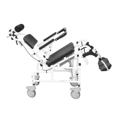 Cina Easy Mobility Manual Wheel Chair Aluminium Portabile Shower Commode Chair in vendita