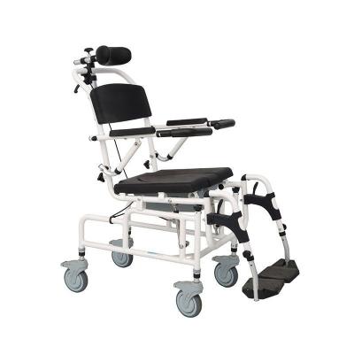 Cina Easy Mobility Manual Wheel Chair Aluminium Portabile Shower Commode Chair in vendita