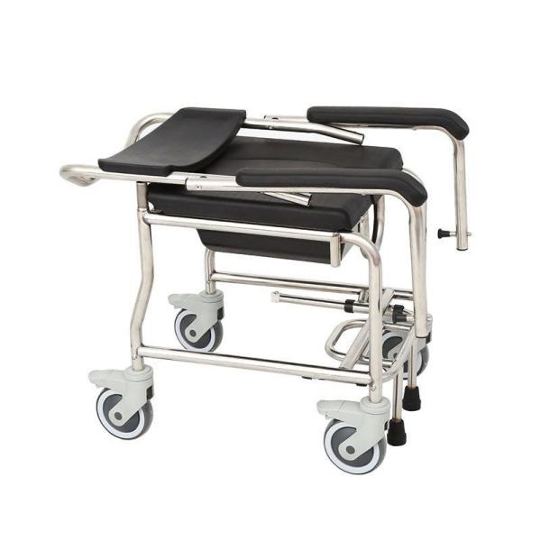 Quality Toilet Chair with Wheeled Potty Steel Lightweight Commode Chair for sale