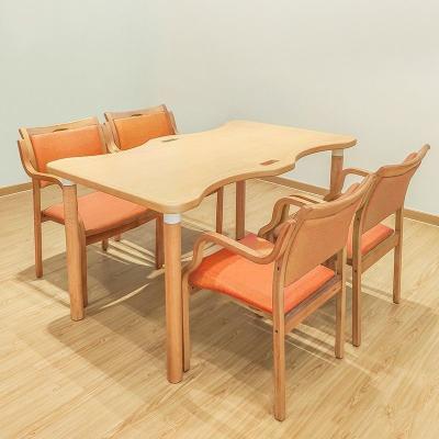 China Light Luxury Wooden Table Set Indoor Restaurant Comfortable Solid Wood Table And Chairs for sale
