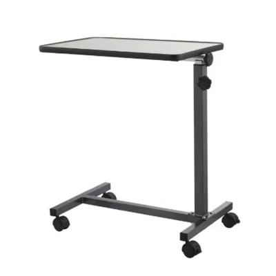 China Stainless Steel Adjustable Bedside Table Medical Removable Patient Dining Table for sale