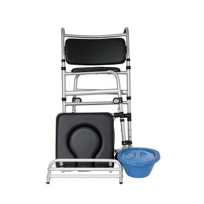Cina 130 kg di grande capacità Commode Toilet Chair Comfortable Barrier Free Medical Potty Chair in vendita