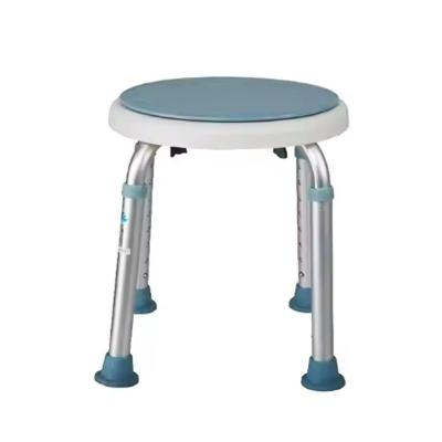 China Aluminium 360 Degree Swivel Shower Stool With Adjustable Height for sale
