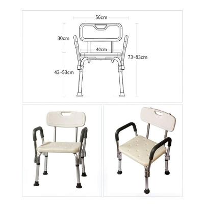 China Rustproof Bathtub Disabled Shower Chair Portable Bathroom Chair for sale