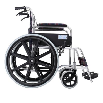 Cina Sedia a rotelle manuale leggera di alta qualità bagaglio auto pieghevole disabili anziani sedia a rotelle manuale in vendita