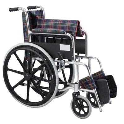 Cina Poltrone a rotelle auto-propulsibile di acciaio e alluminio pieghevole a basso costo per anziani disabili in vendita