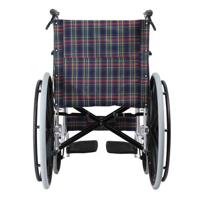 Cina Poltrone a rotelle auto-propulsibile di acciaio e alluminio pieghevole a basso costo per anziani disabili in vendita
