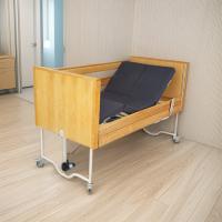 China Five Function Solid Wood Sliding Guardrail Nursing Bed for Hospital and Home for sale