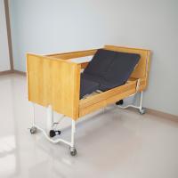 China Five Function Solid Wood Sliding Guardrail Nursing Bed for Hospital and Home for sale