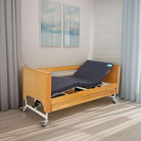 Quality Patients Brown Residential Hospital Bed Multifunctional With Back Lifting for sale