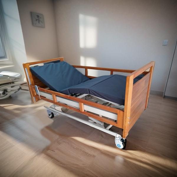 Quality YFH-B004 Household Nursing Home Beds Solid Wood Electric Nursing Bed For Elderly for sale