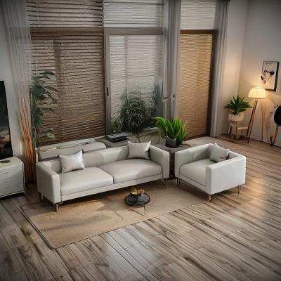 China Customizable Foam Filled Sofa in Synthetic Leather for Customized Environments for sale