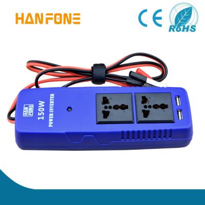 China hanfong150w car power inverter modified sine wave car power inverters DC12V DC24V to AC 110V / 220V high frequency for sale