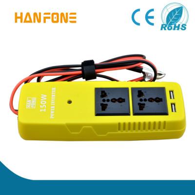 China DC/AC Inverters Single Output Type Output power 150w car powwer inverter with USB 5V dc12v for sale