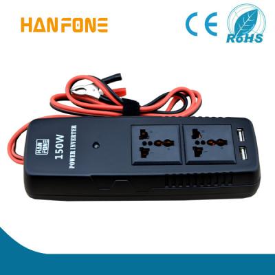 China USB car power inverter 150W ,off grid and round shape,DC to AC,with CE CB ROHS certificate for sale