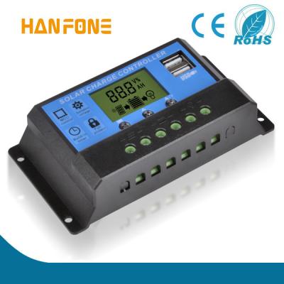 China pwm solar controller for solar home system using 12/24v Auto with LCD screen 20A 20AKLD122 for sale