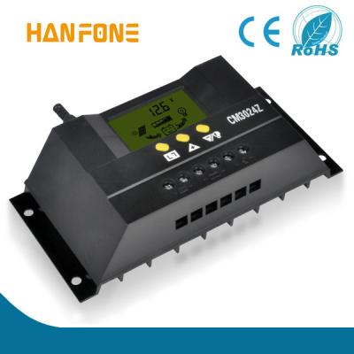 China Home solar systems CM3024 30A 12V/24V LCD solar charge controller for sale