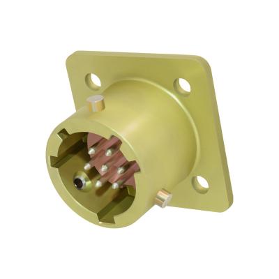 China OHS-BC-1-19/18-B1-1-B Hermetic Square Flange Receptacle Bayonet Russian Military Circular Connectors for sale