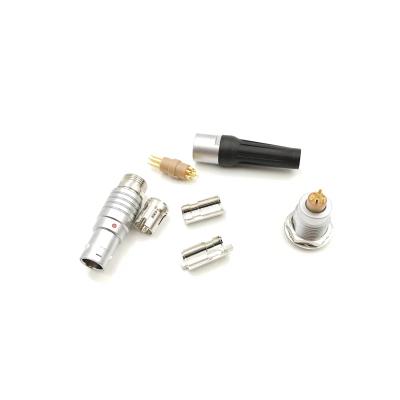 China Conectores circulares de puxa e puxa de metal de qualidade industrial com corpo de conector durável à venda