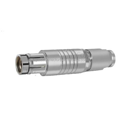 China 10 Pin BNC Male Circular Connector IP68 Chrome-Plated Brass for sale