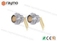 China Elbow Signal Printed Circuit Connectors Push Pull Type 1B 7 Pins Broadcast Application for sale
