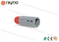 China ECG Monitor Circular Plastic Connectors Push Pull Fastensing Type Panel Mounted for sale