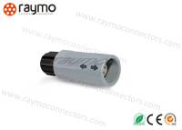 China ECG Monitor Circular Plastic Connectors Push Pull Fastensing Type Panel Mounted for sale