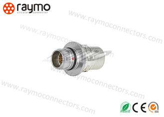China 0G Series Cable Mount Connector , Push Pull Plug High Density Chrome Plated for sale