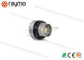 China 0G Series Cable Mount Connector , Push Pull Plug High Density Chrome Plated for sale