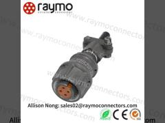 2PM 10 Pin Circular Connector 250V 500 Mating Cycles Thread Connection