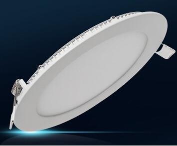 China 15W led round panel light with white stainless steel shell use 3mm LGP for sale
